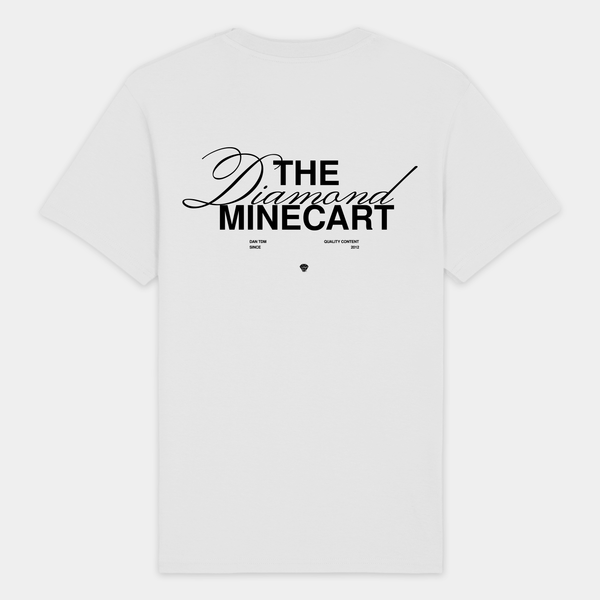 The Diamond Minecart White DanTDM T-Shirt - OFFICIAL STORE OF DANTDM